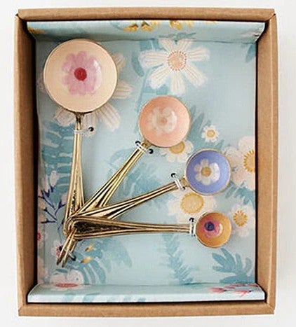 Set of 4 Berries And Florals Measuring Spoons | Lula Bell, Whimsical ...